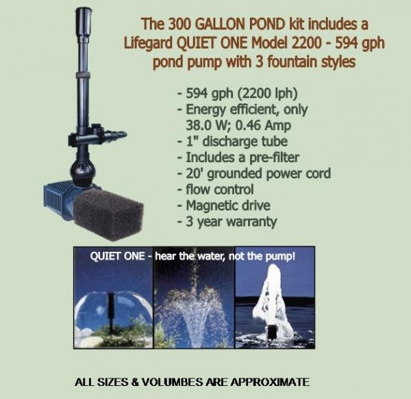 300 gallon Above Ground Pond Kit – Kim's Ponds